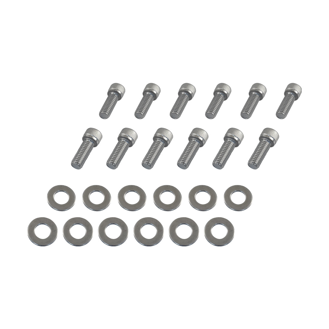 Small Block Chevy Exhaust Header Bolt Kit Stainless Steel SBC 283 327 ...