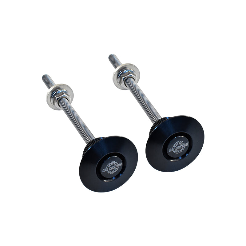 Quick Release Push Button Fastener, Billet Aluminium, 1.25" Head, Blac ...