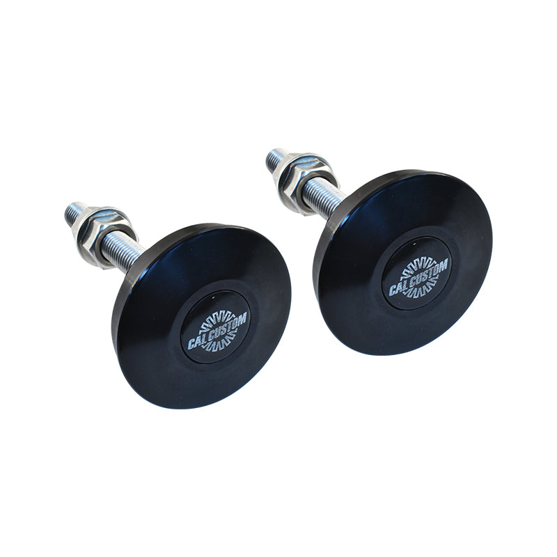 Quick Release Push Button Fastener, Billet Aluminium, 2.44" Head, Blac ...