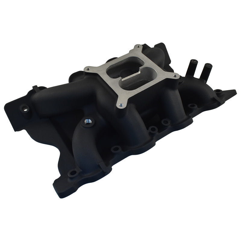 Crosswind Ford Cleveland 351C Dual-Plane Intake Manifold, Street - Bla ...