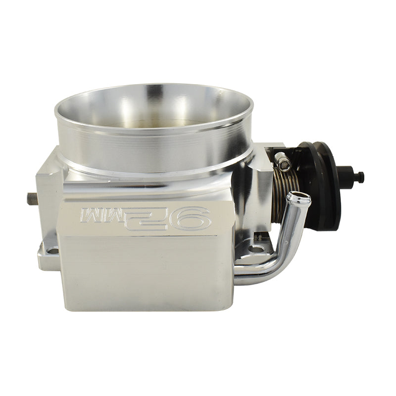 92mm Billet Aluminium LS Cable Throttle Body, 4 Bolt Flange - Silver ...