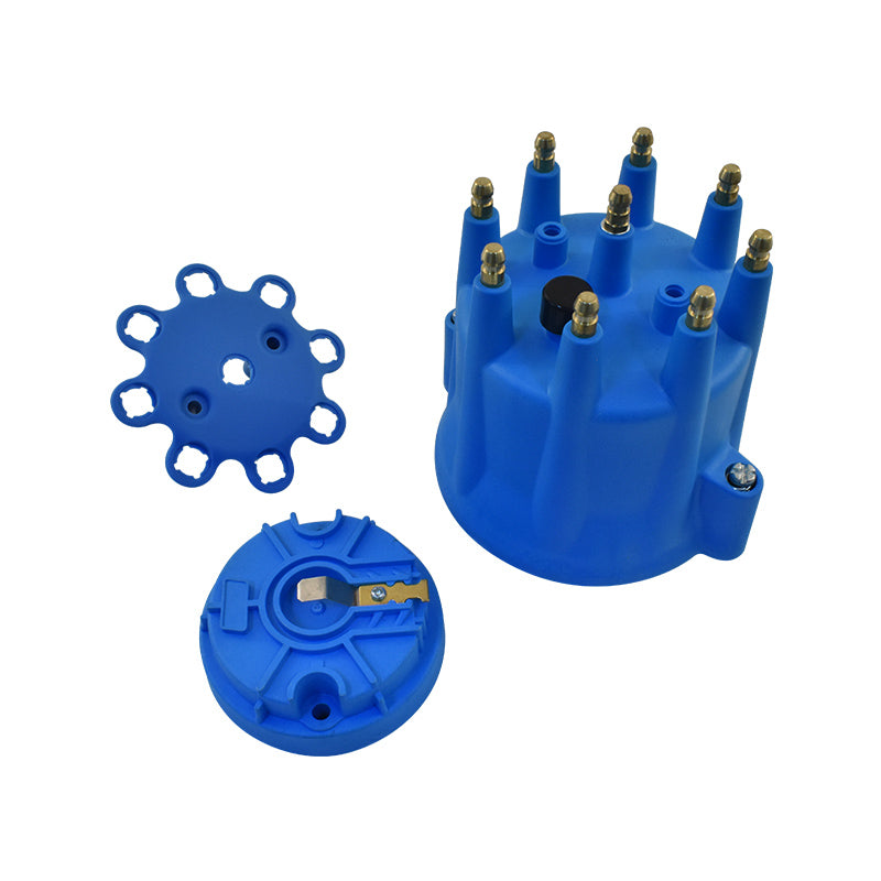 Pro Billet Distributor Cap Kit suits V8, Chev, Ford, Chrysler - Blue ...