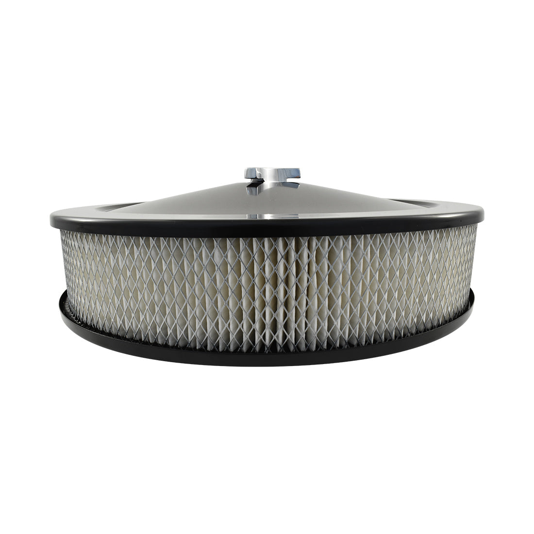 Air Cleaner Black 14" x 3" Recessed Base 5-1/8" Neck Holley, Edelbrock ...