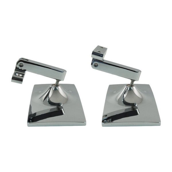 Cal Custom Rectangular Rear View Interior Mirror Chrome Aluminium, Scr ...