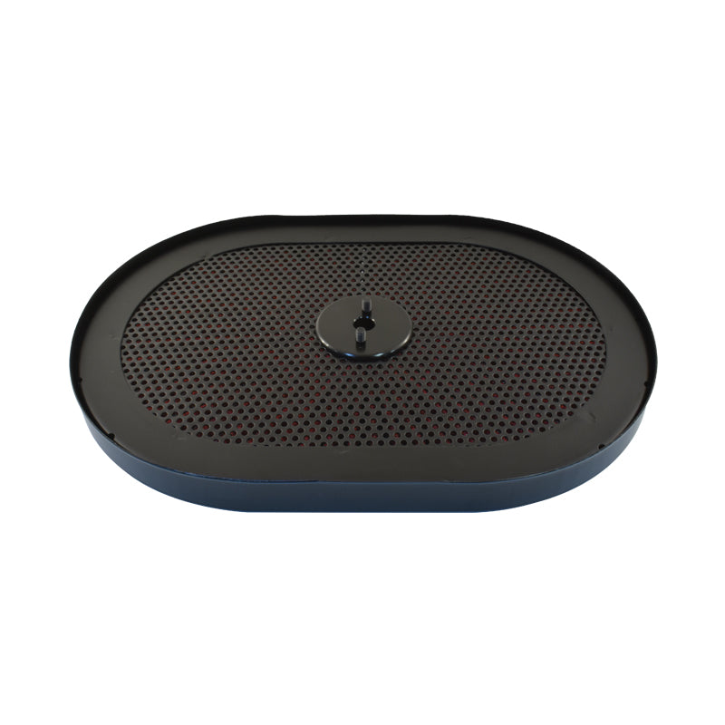 Cal Custom Extreme Air Cleaner Oval Assembly 11-3/8" x 3" Red Filter ...