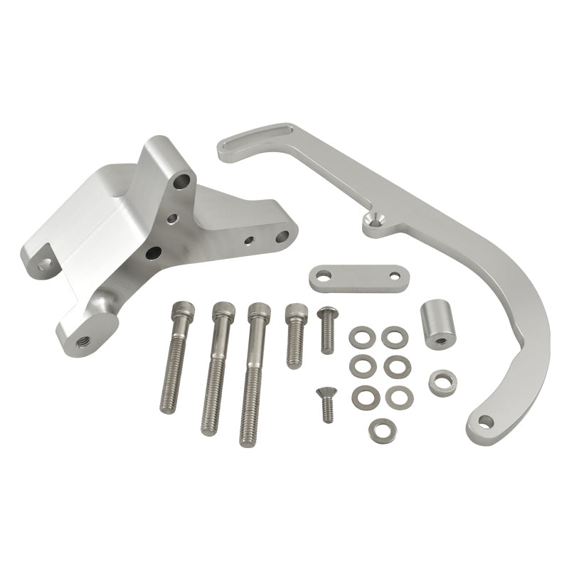 Cal Custom Small Block Chev Short WP Top Mount Billet Alternator Brack ...