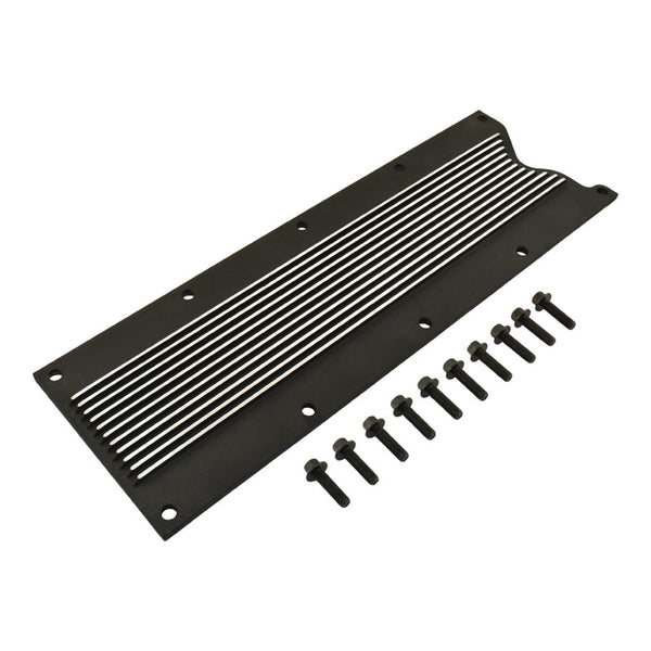 GM LS1 LS6 Engine Valley Cover Black Finned Aluminium - Australian Auto