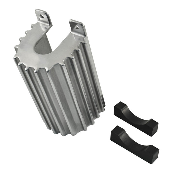 Finned Aluminium Round Canister Ignition Coil Cover - Polished ...