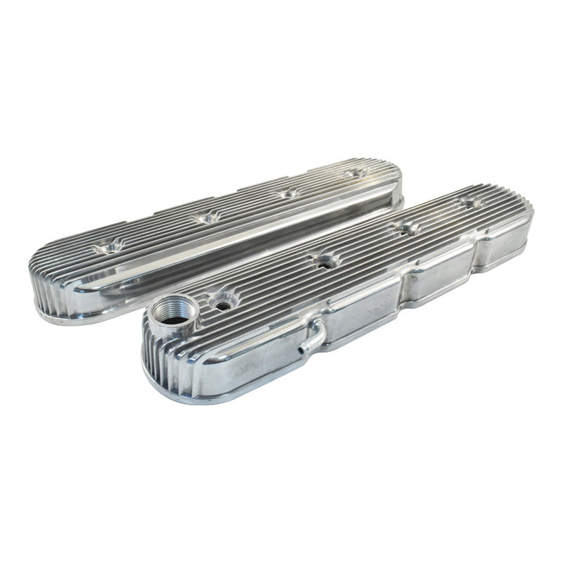 Polished Finned Cast Aluminium GM LS Valve Covers w/o Coil Mounts ...