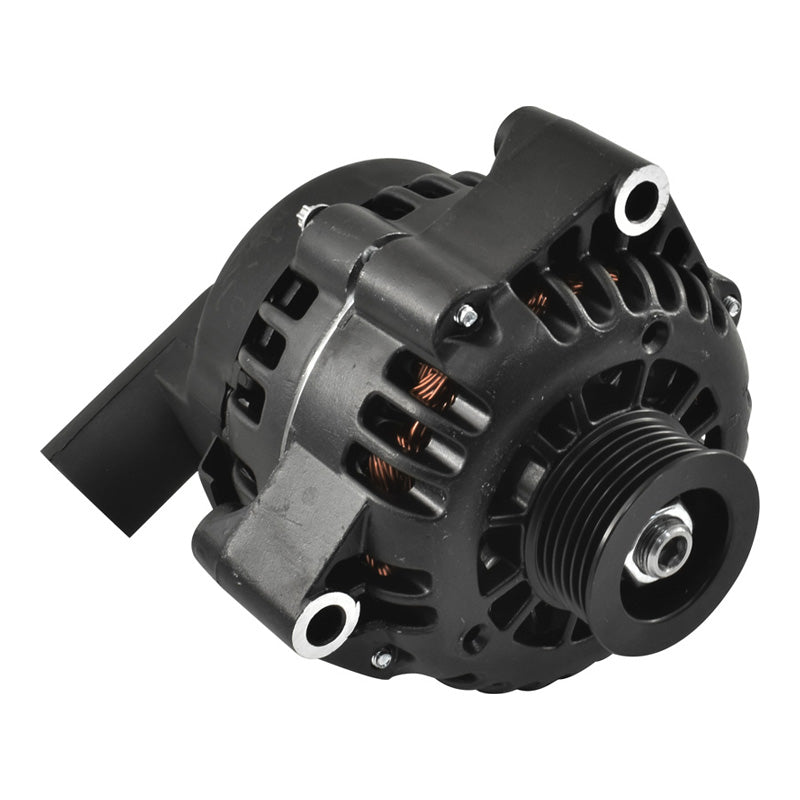 GM LS Delco CS130 Style High Output 180A Alternator - Black ...