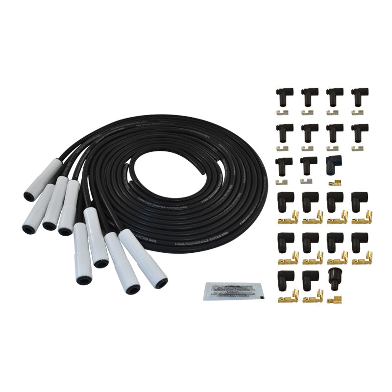 8.5mm Ceramic Boot Ignition Wires Leads w/Straight 180 Degree Plug Boo ...