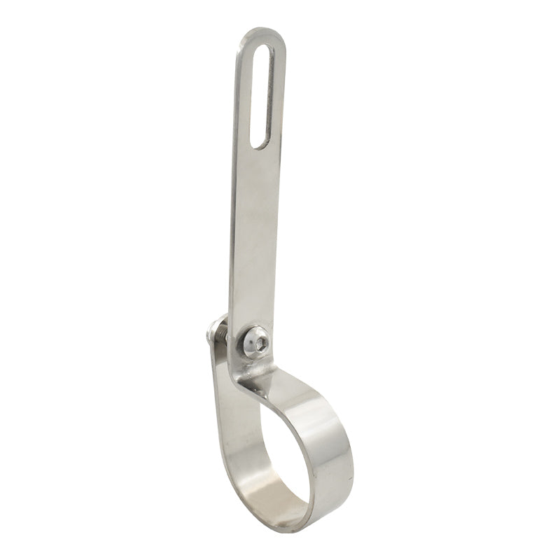Lake Pipe Mounting Bracket, Polished Stainless Steel - Australian Auto