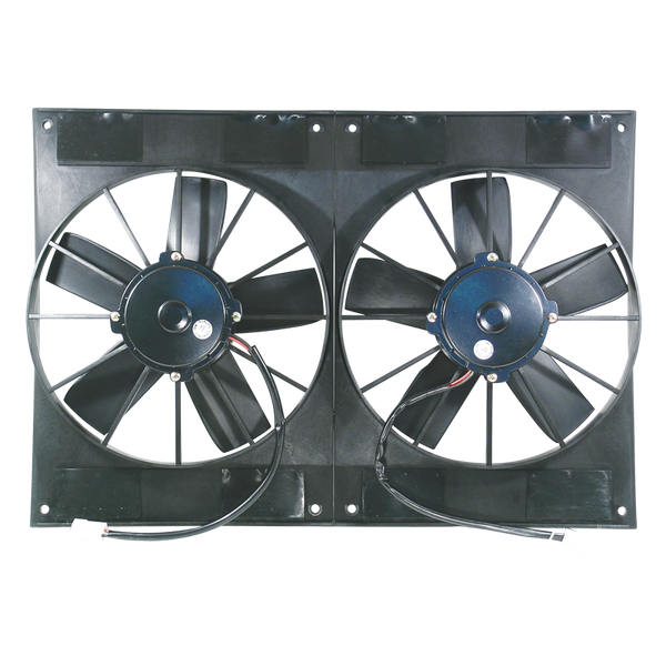 Cal Custom Dual 11" High Output Electric Universal Puller Fan 2800CFM ...