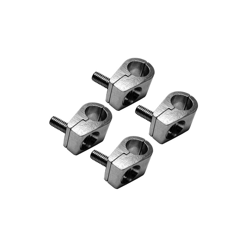 Cal Custom Aluminium Wire / Hose / Line Clamps 9.5mm (3/8”) Pack of 4 ...