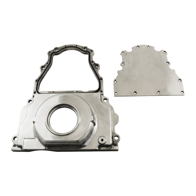 Cal Custom GM LS Timing Cover 2-Piece Without Cam Sensor Hole Polished ...