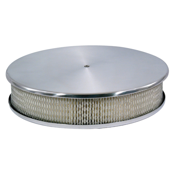 Cal Custom Air Cleaner Kit 14" Round Polished Billet Aluminium Holley ...