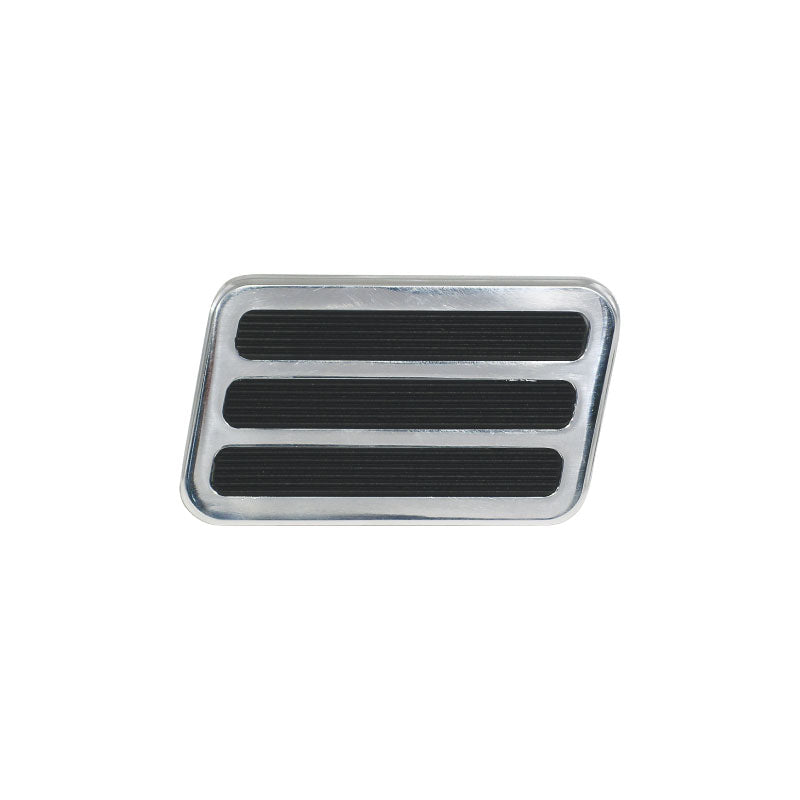 Cal Custom Brake Pedal Pad With Three Rubber Inserts Polished Billet A ...
