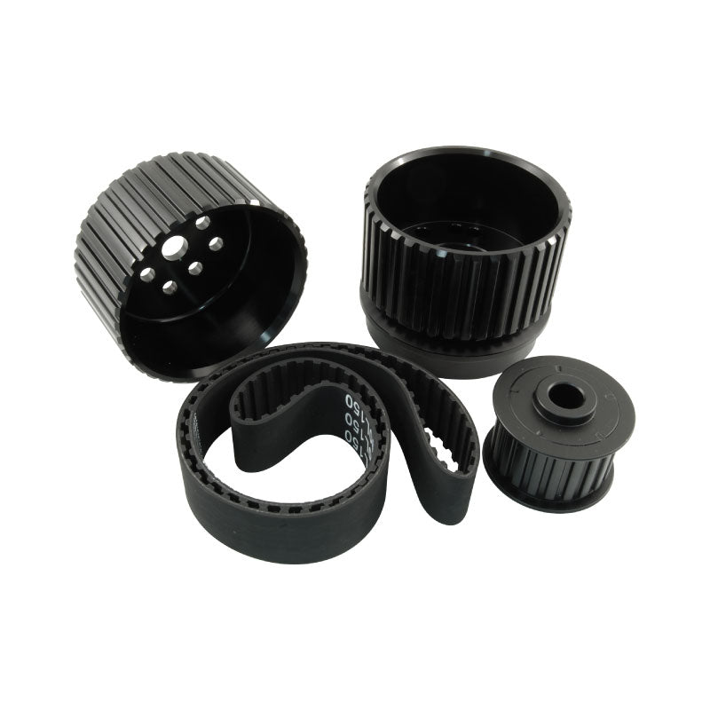 FORD WINDSOR 289 302 351 GILMER DRIVE KIT BLACK BILLET ALUMINIUM WITH ...