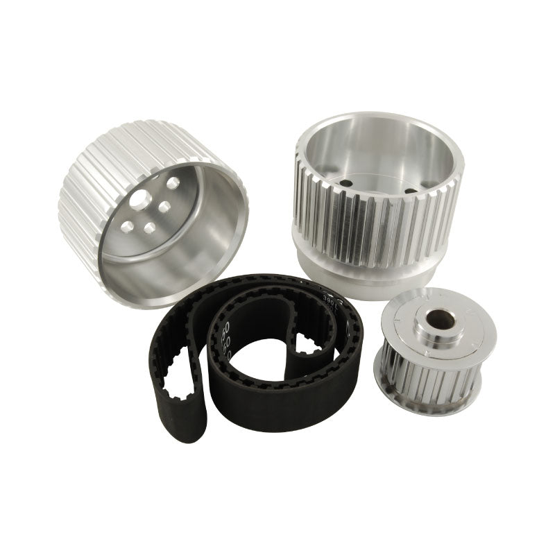 Ford Cleveland 351 Gilmer Drive Kit Silver Billet Aluminium With Belt ...