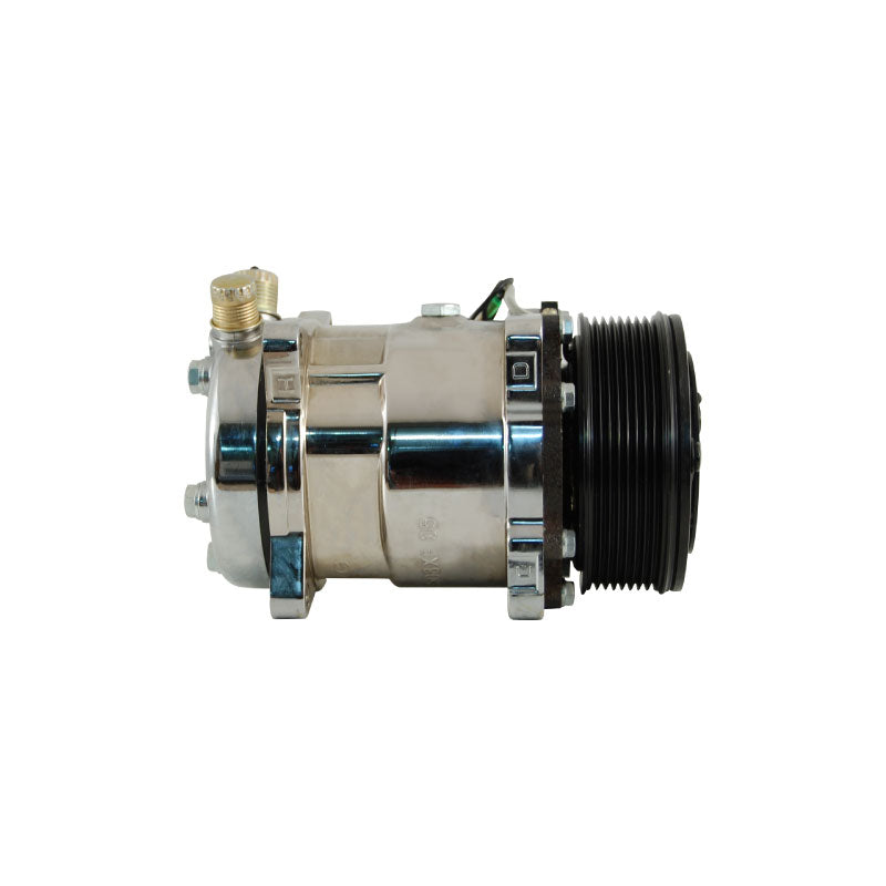 Cal Custom Sanden 508 Style A/C Compressor Chromed Housing, Serpentine ...