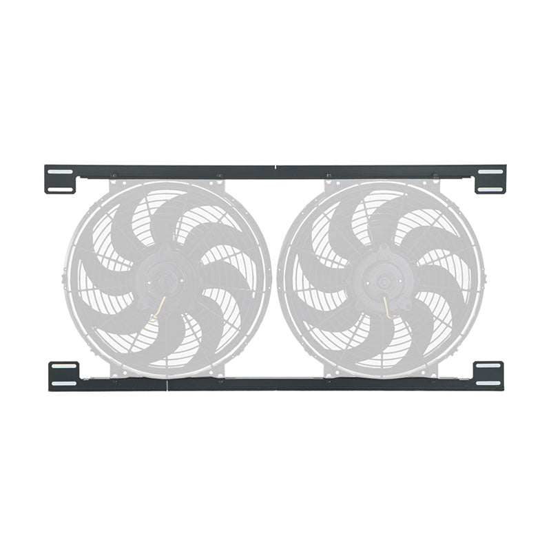 Derale Black Tornado Electric Fan Mounting Bracket Kit, Dual Fan 16701 ...