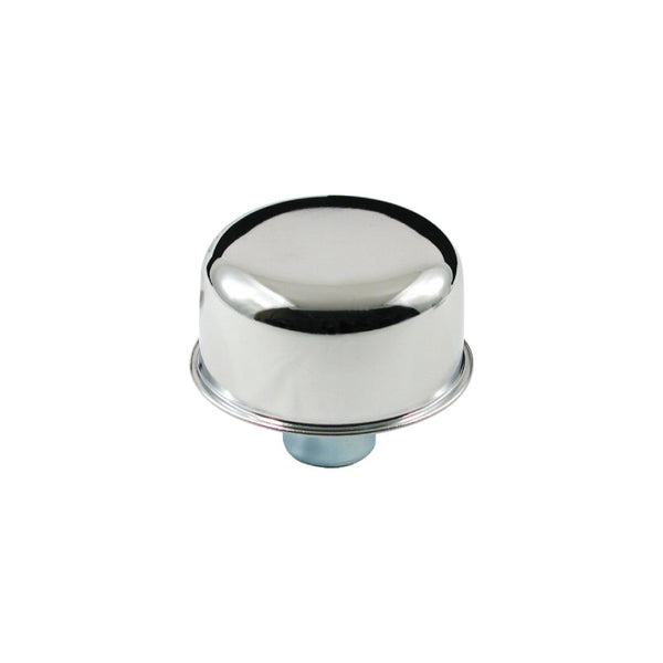 Chrome Flat Top Push-In Oil Breather Cap - Australian Auto