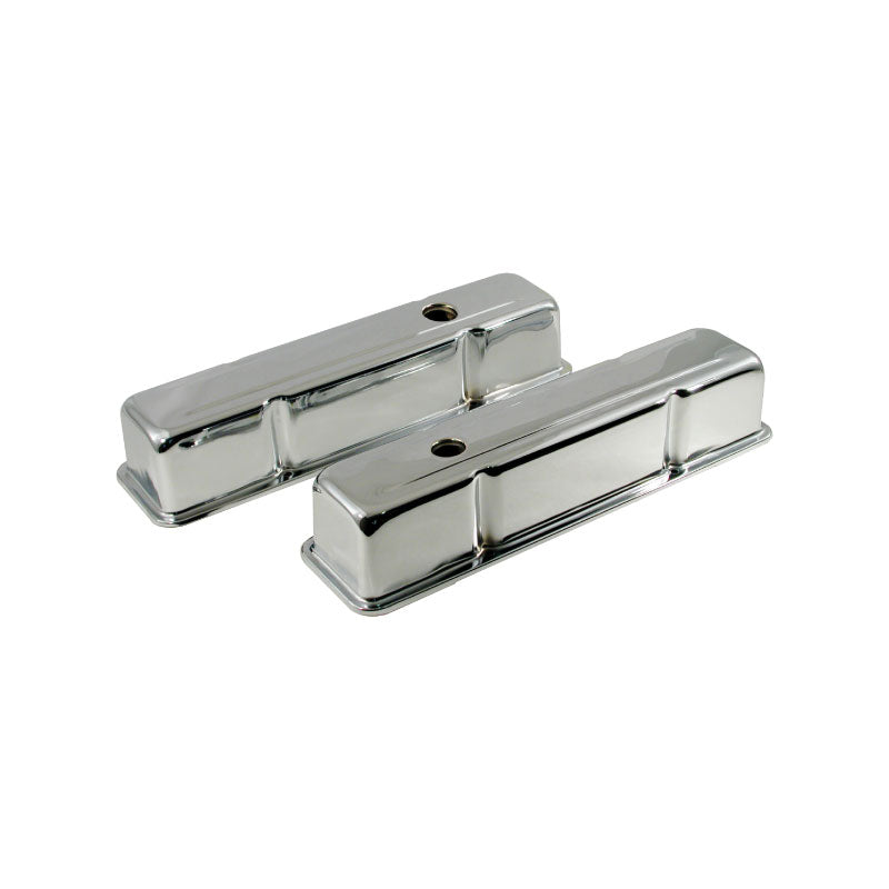 Tall Chromed Steel Small Block Chev Rocker Covers, No Logo - Australian ...