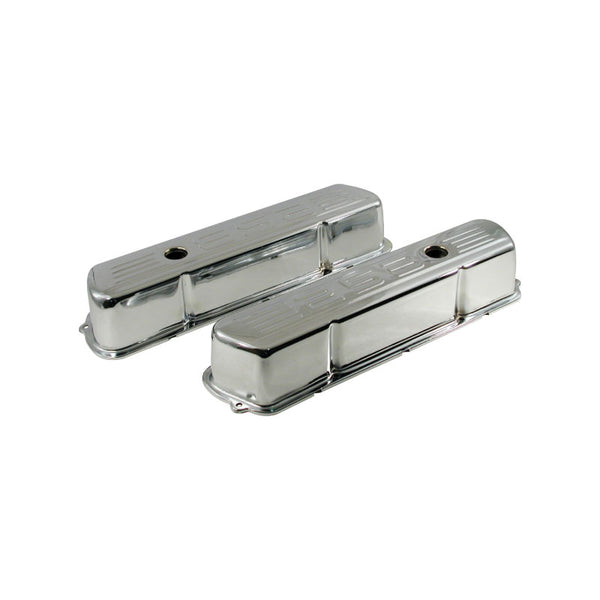 Chromed Steel Holden V8 Rocker Cover, With 253 Logo - Australian Auto